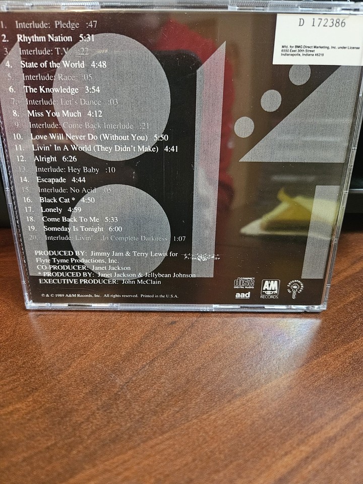 Janet Jackson Rhythm Nation 1814 CD (1989, A&M Records) 75021392021| eBay
