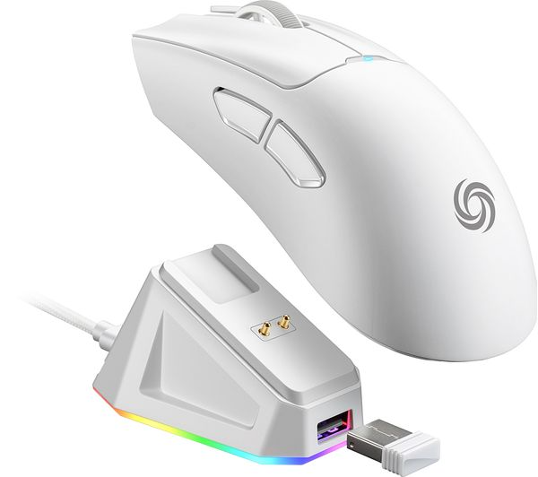 NOS M-750 GM UL Rapid Wireless Optical Gaming Mouse - White 100% ...