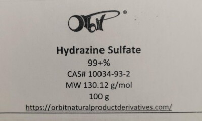 Hydrazine Sulfate (100 g) 99+% [CAS#10034-93-2] Reagent Wolff-Kishner ...