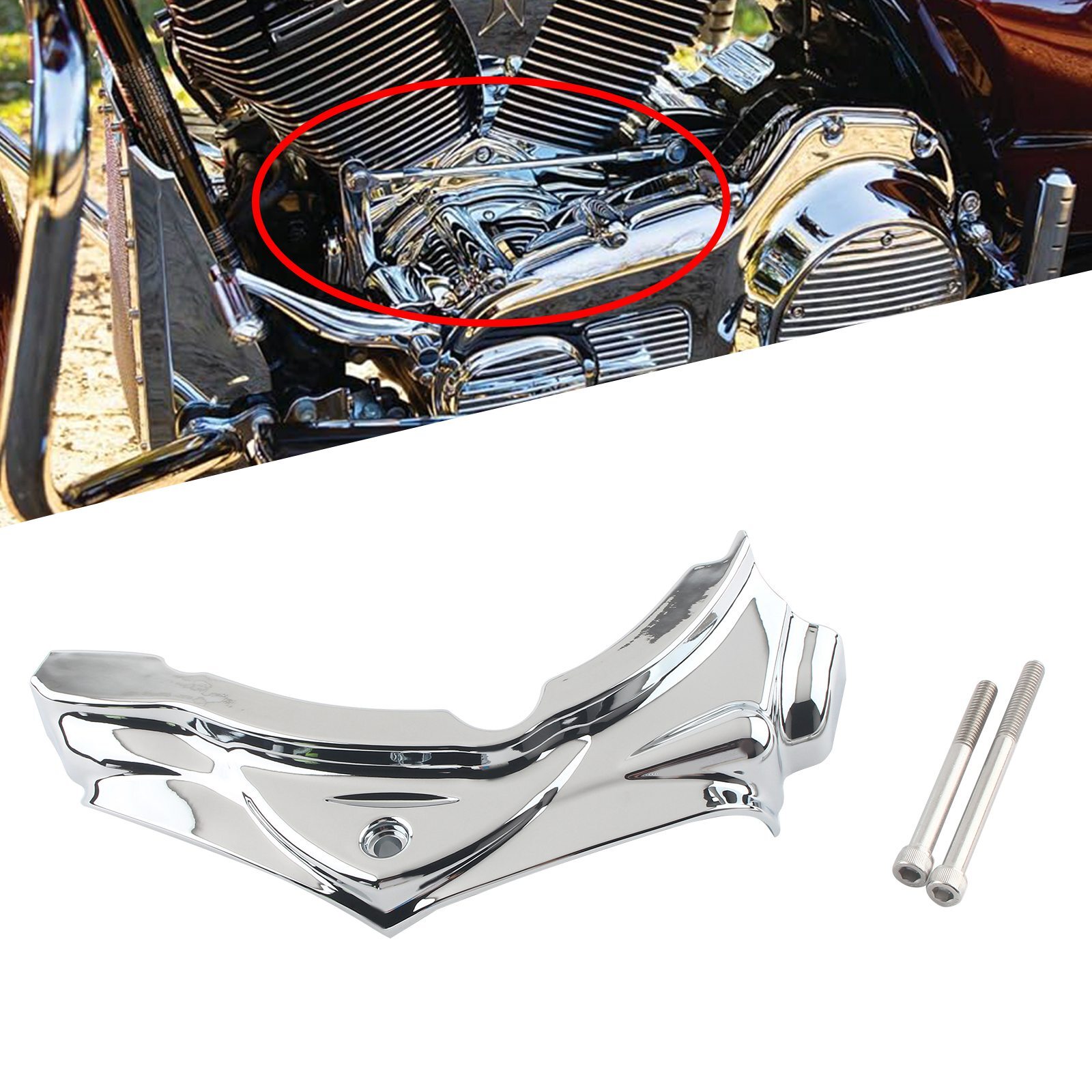 Cylinder Base Side Cover Chrome For Harley Softails 2007-2017 Heritage ...