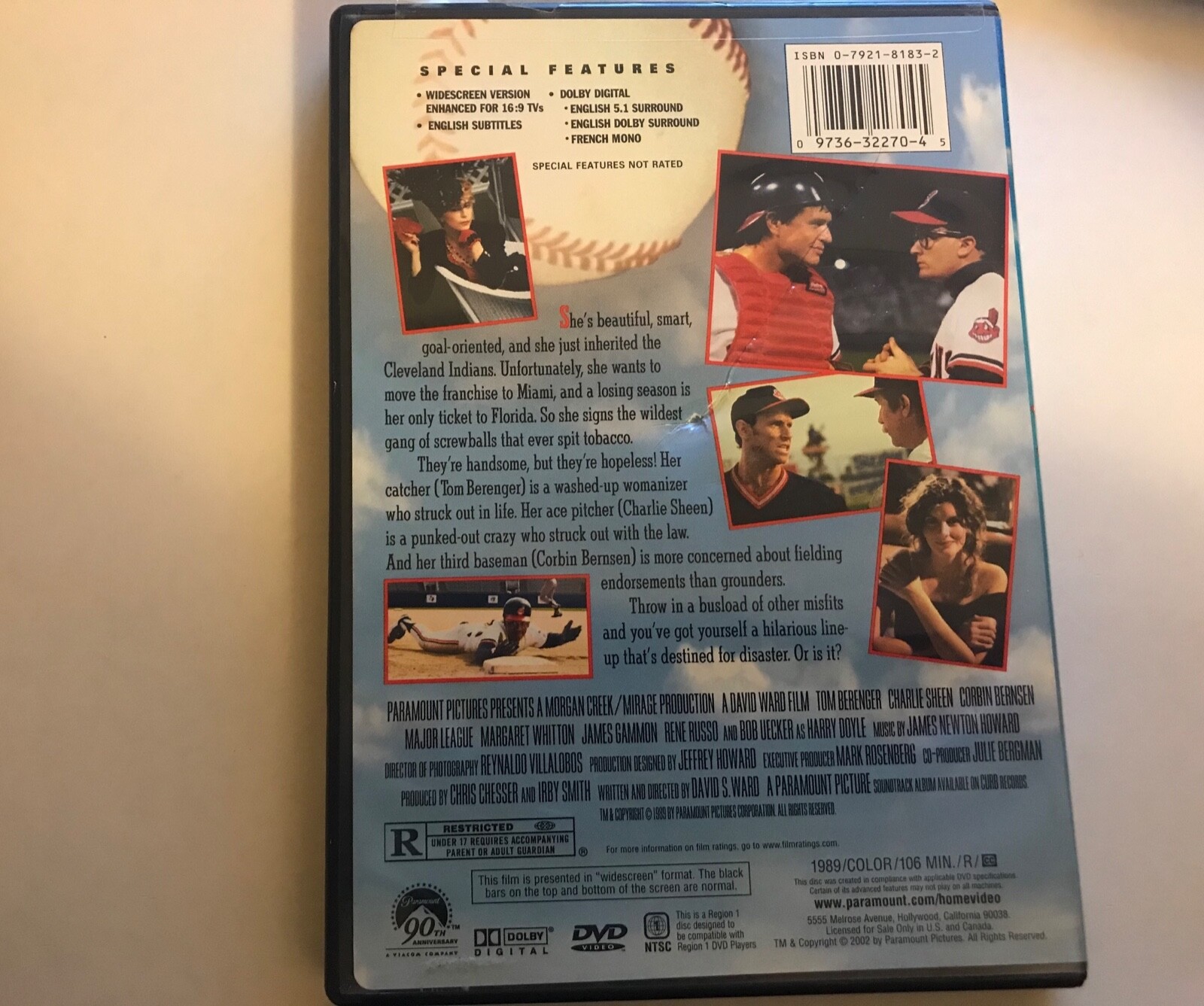 Major League (DVD, 2002) | eBay