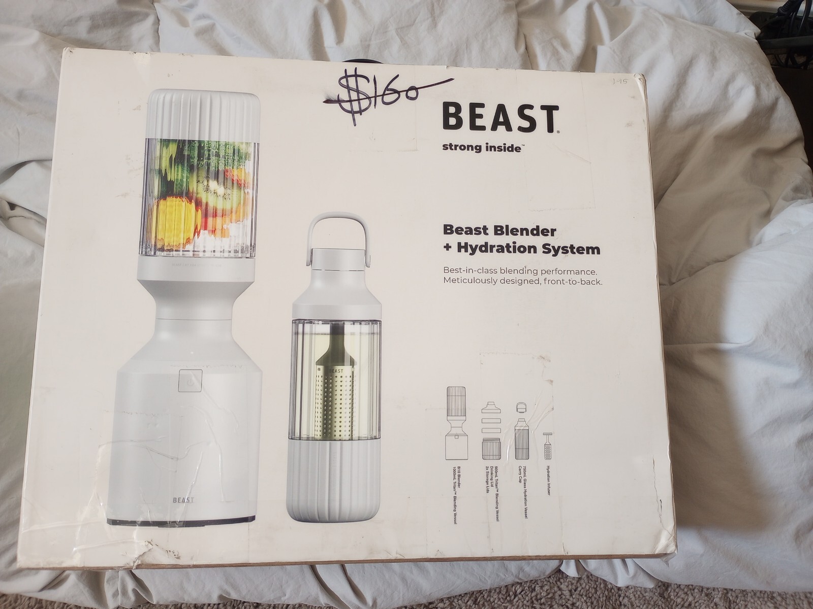 Beast Health Beast Blender & Hydration System Set in White | eBay