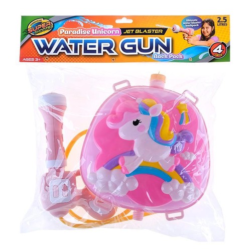 1PC Summer Splash® 2.5L Water Gun & Unicorn Backpack With Adjustable ...