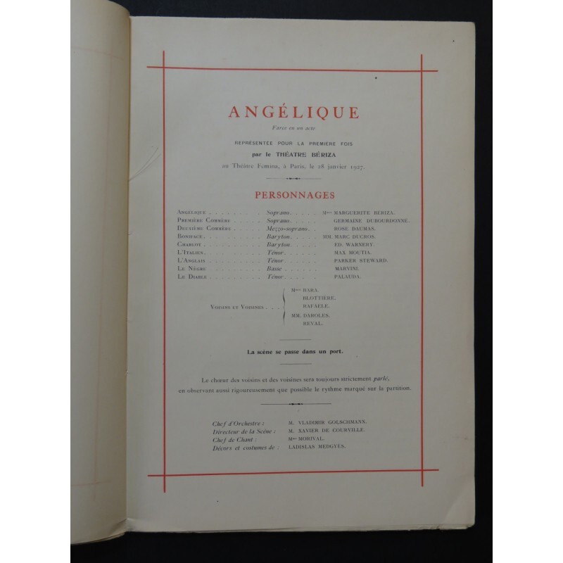 Ibert Jacques Angelic Opera Singer Piano 1926 | eBay