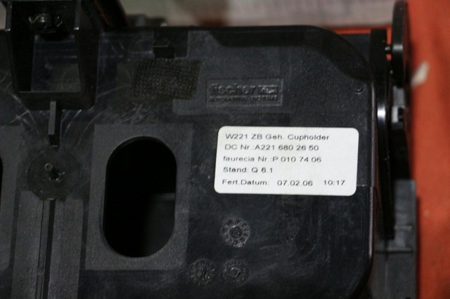 MERCEDES S Class W221 Cup Holder Storage Tray A2216802650 for sale ...