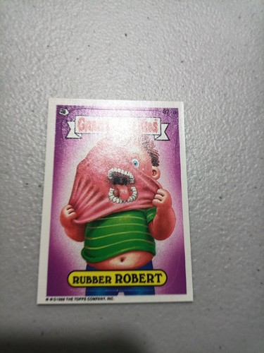 1988 Garbage Pail Kids #571a Rubber Robert Trading Card Original Series ...