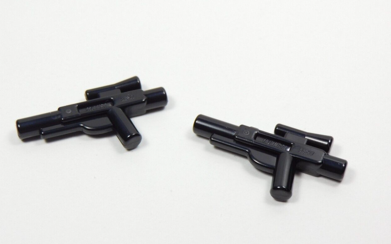 LEGO Star Wars Lot of 2 Black Medium Blasters Weapon Minifig M3 | eBay