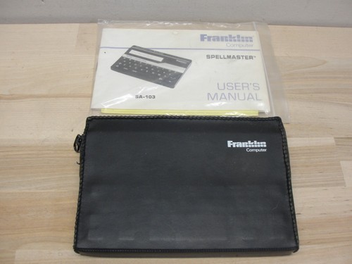 VINTAGE FRANKLIN SPELLMASTER COMPUTER SA-103 ~ WORKS GREAT 771171135418 ...