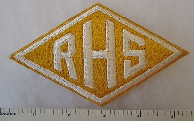 RHS HIGH SCHOOL ROTC PATCH with Cut Edge ORIGINAL OLDER Vintage | eBay