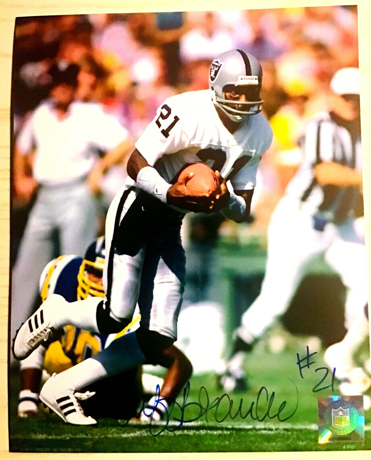 Oakland Raiders CLIFF BRANCH auto autograph signed 8x10 Hall of Fame ...