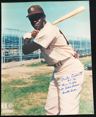 Nate Colbert Signed Autographed 8x10 Photo with Stats 5 HR & 13 RBI 22 ...