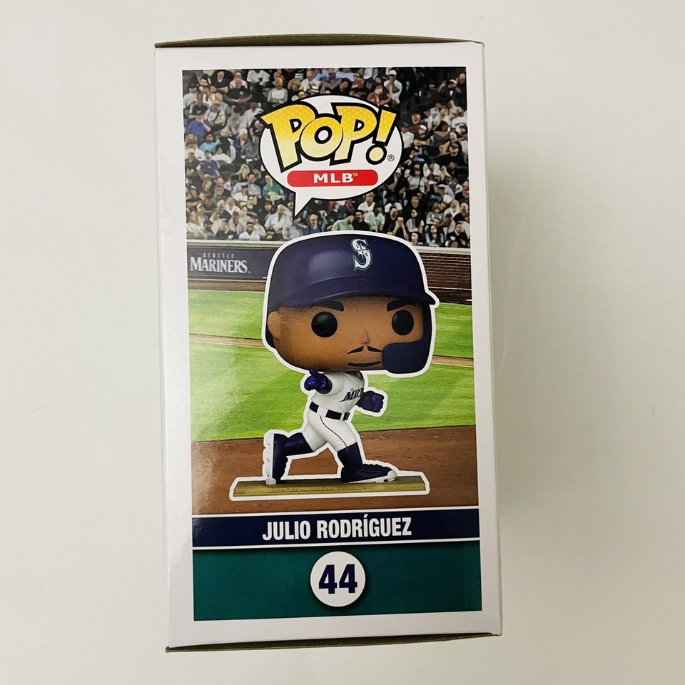 Julio Rodriguez Funko Pop! Seattle Mariners White Jersey #44 With ...