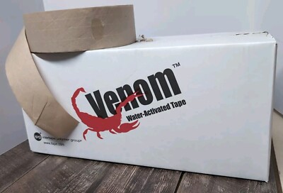 Venom Water Activated Tape Brown Reinforced Kraft Paper 6 Pack Sealed ...