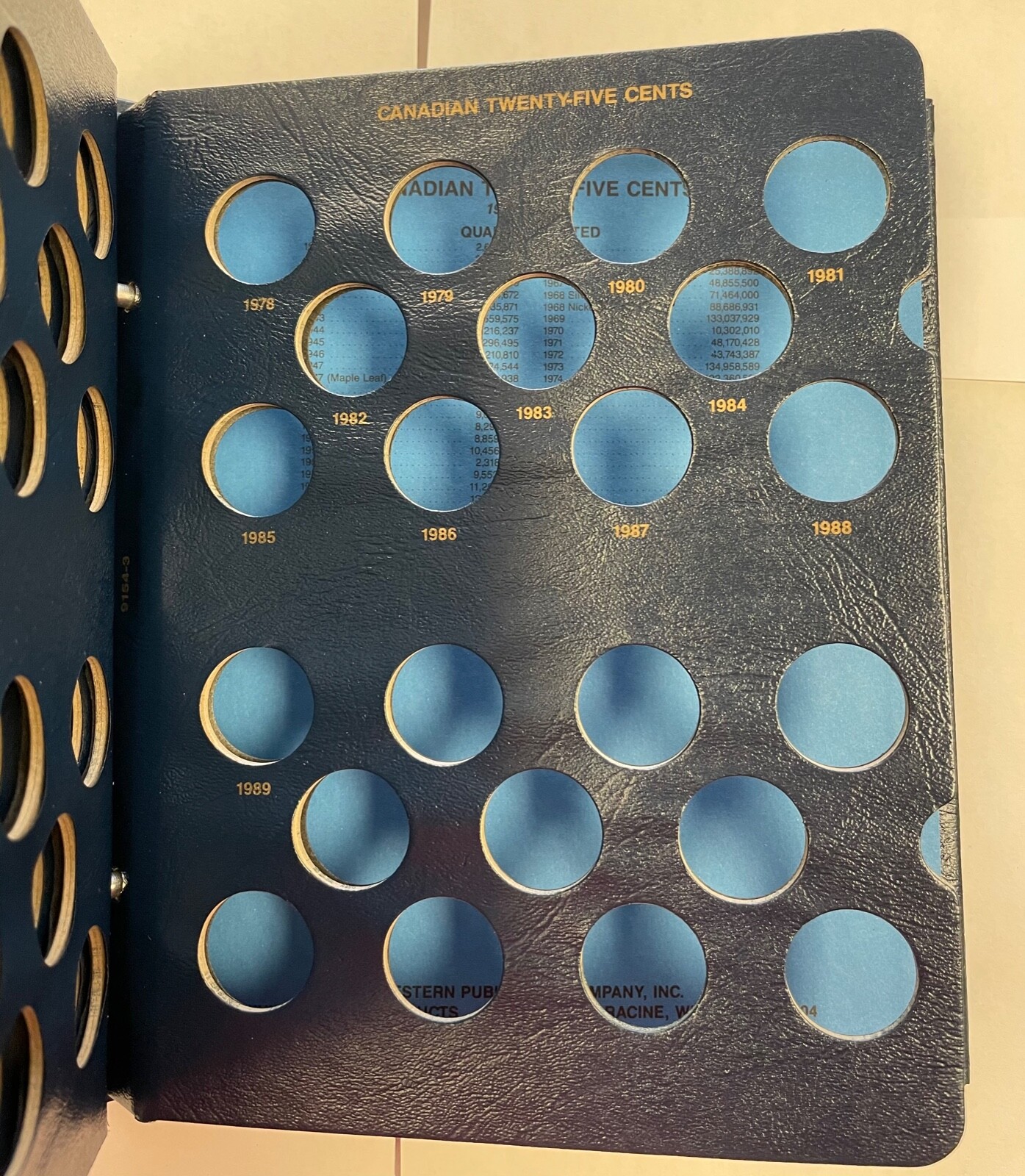 Vintage Whitman Canada 1937- 25 Cents Quarter Coin Album Folder - Still ...