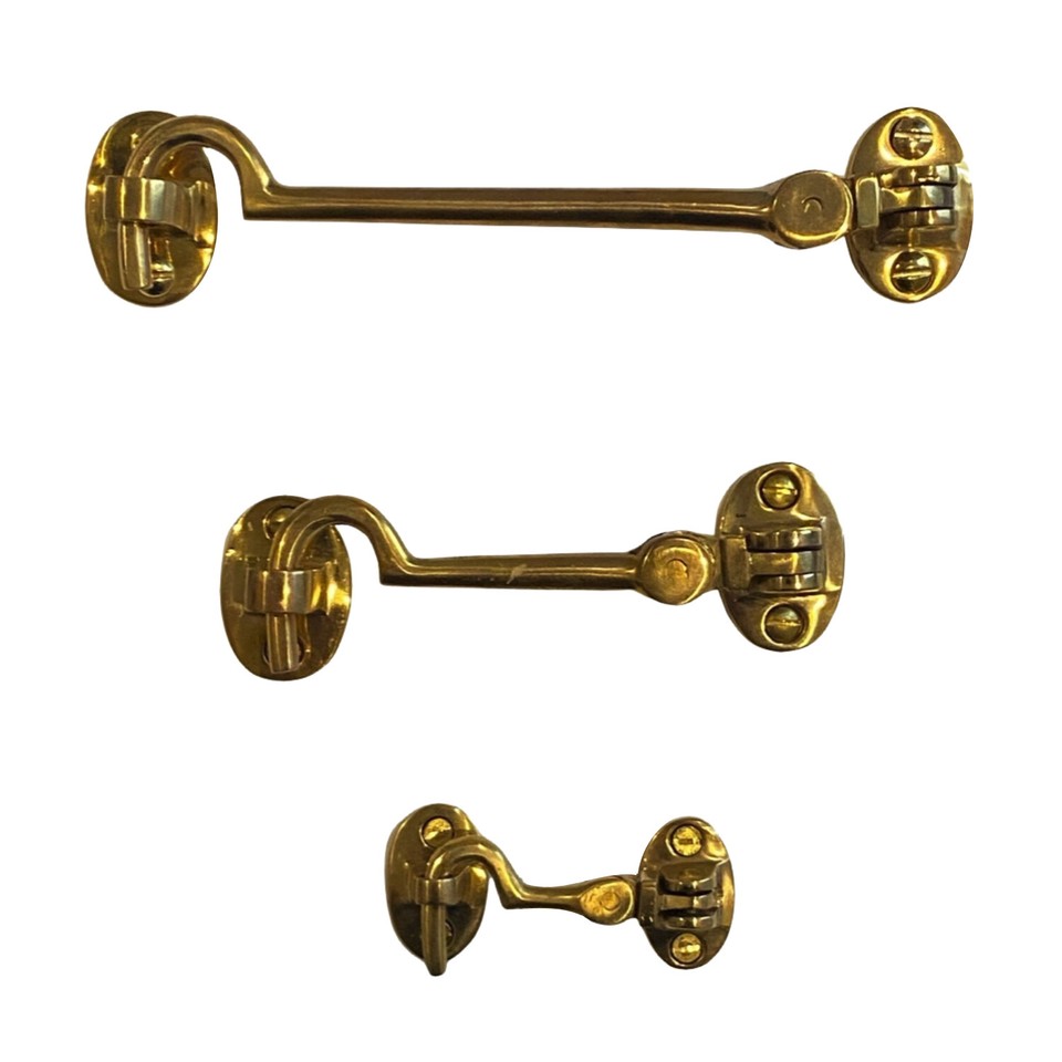 Brass Hook and Eye Cabin Door Latch | eBay