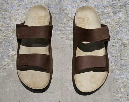 Brand New ECCO Cozmo men's sandals mocha size 12-12.5 UK 47EU ...