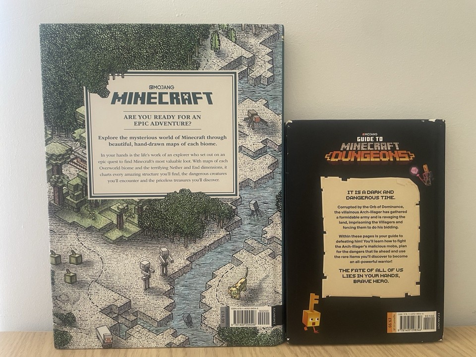 Minecraft Guide Books: 1) Maps 2) Dungeons | Hardcover Editions | Like ...