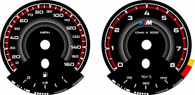 BMW e90/E92/E60 Instrument Cluster Face (Choose your Style, Color and ...