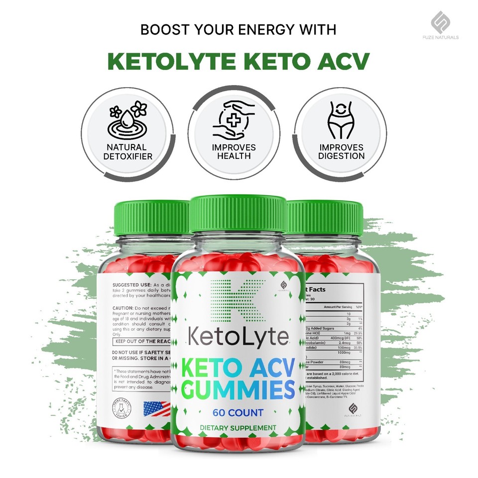 (2 Pack) Ketolyte Keto ACV Gummies For Weight Loss Men Women (120 ...