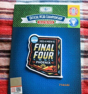 2024 Men's Final Four Phoenix Patch Collector Purdue Alabama NC State ...