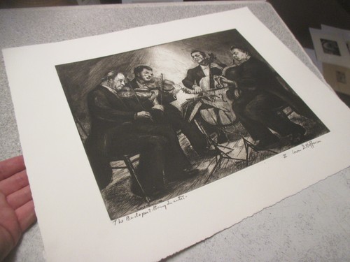 Irwin D Hoffman Etching The Budapest String Quartet II Signed (3) | eBay