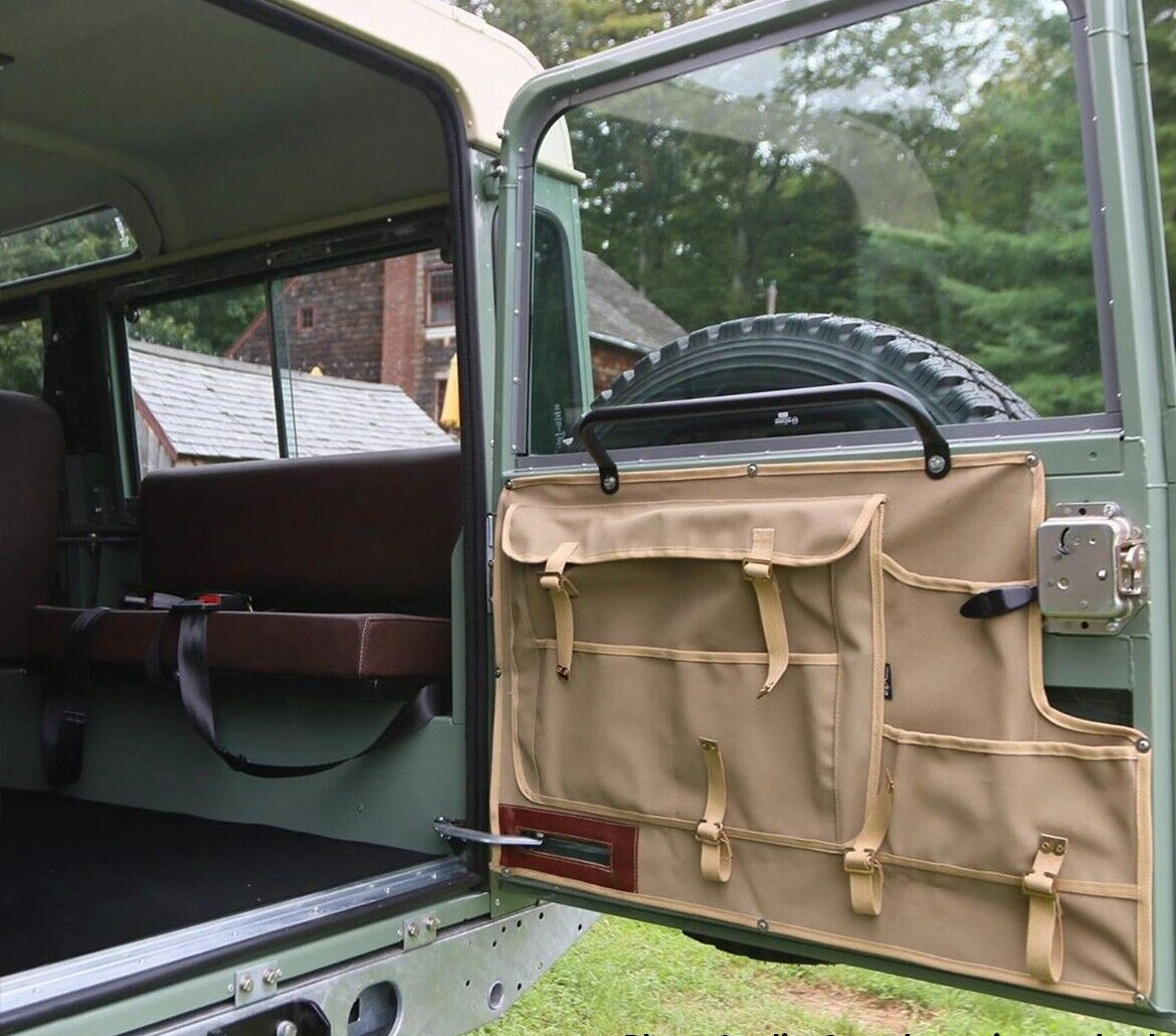 LAND ROVER DEFENDER & SERIES II & SERIES III CANVAS REAR END TAIL DOOR ...