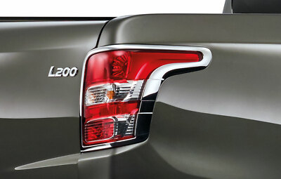 New Genuine Mitsubishi L200 2015-> Rear Lamp Chrome Bezel Surrounds ...