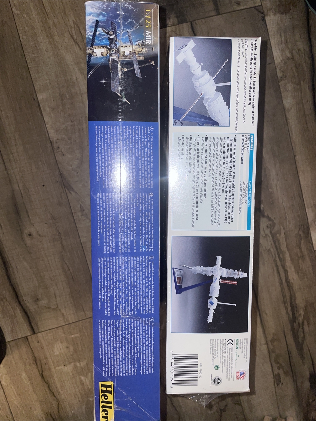 Revell Mir Space Station Snaptite 1/144 & Heller 1/125 80442 Model Kits ...