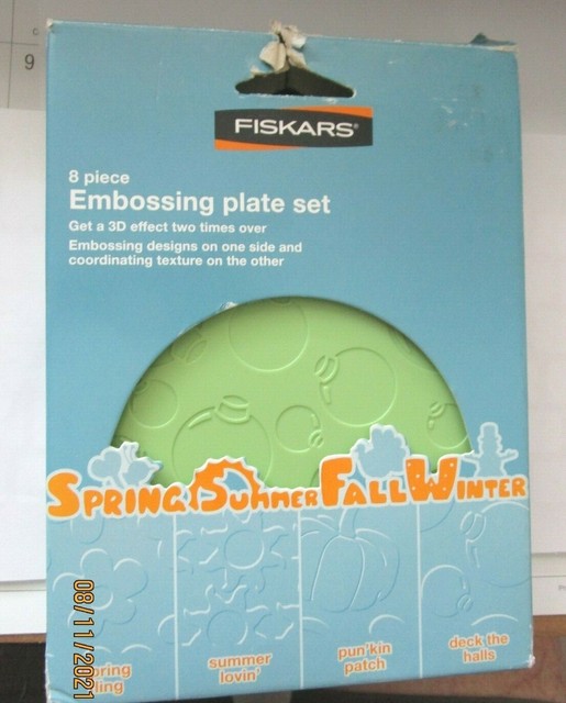 Fiskars 8pc Seasonal Embossing Plate Set for sale online | eBay