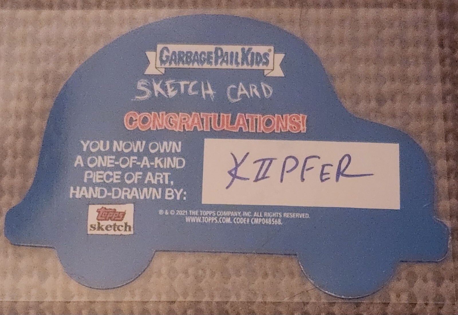 HOUND DOUG/JAILHOUSE RICK OFFICIAL SKETCH CARD GPK ON VACATION (1/1 ...