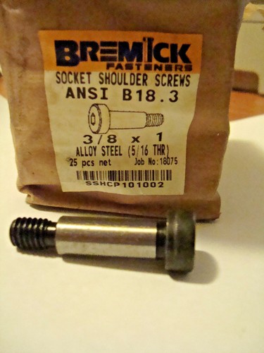 Socket Shoulder Screws 3/8" ×1" 5/16" Thread BREMICK Box of 25 Bolts | eBay