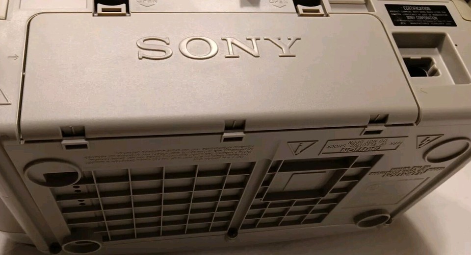 Sony CD cassette player mega bass port CFD-S32 Tested and Complete With ...