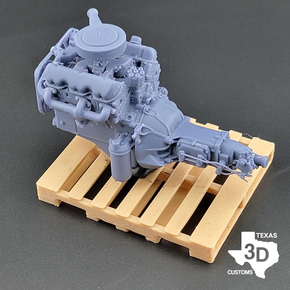 1:25/1:24 GMC Big Block V6 "305" model engine resin 3D printed | eBay