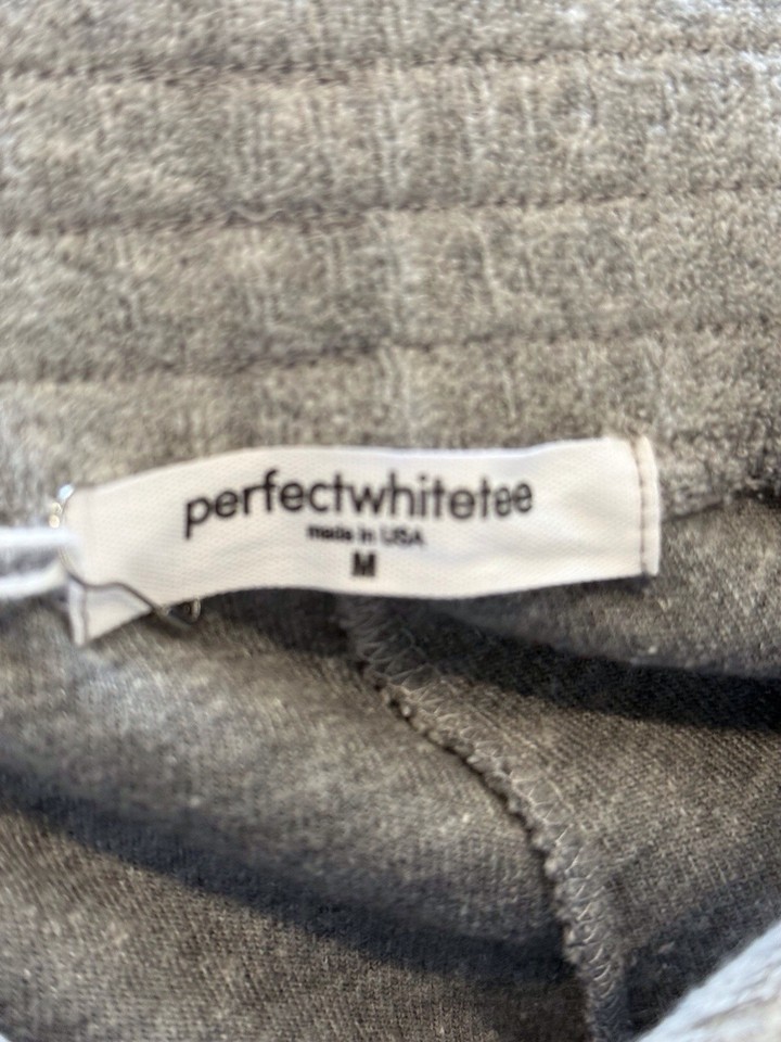 Perfect White Tee Emily Heather Grey Terry Athletic Shorts Size Medium ...