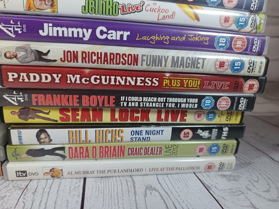 33 DVD Stand-Up Comedy Bundle – Lee Evans, John Bishop, Ricky Gervais ...