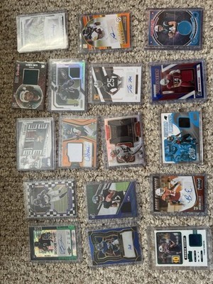 NFL Sports Card Lot Rookies, Stars, Inserts, Auto, Patches, Ranging 43 ...