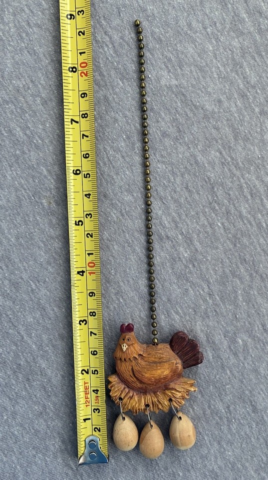 Laying Hen Hatching Eggs Light Ceiling Fan Pull Chain Chicken Rooster ...