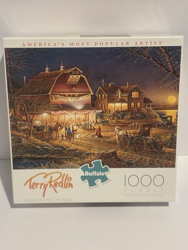 Terry Redlin Puzzle Buffalo 1000 Piece Harvest Moon Ball | eBay