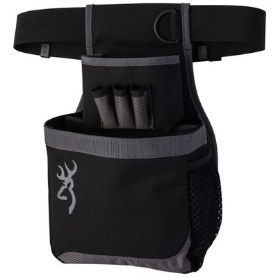 Browning Flash Shell Pouch w/ 25 Rd Holder & Belt Mount, Black/Gray ...