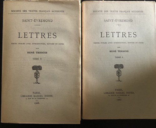 Saint- Évremond Lettres 2 Tomes | eBay