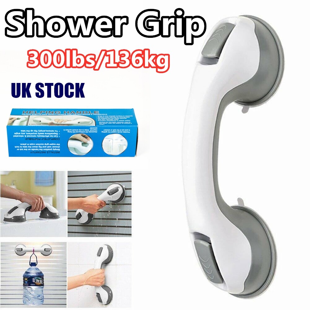 Safety Shower Hand Grip Bathroom Aid Bath Grab Suction Towel Rail Bar ...