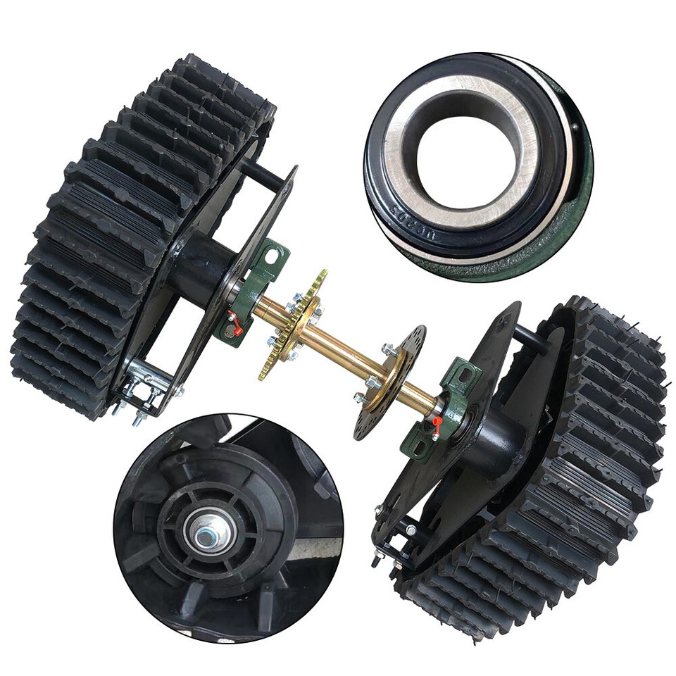 Pair Go Kart ATV UTV Buggy Quad Rear Wheel Snow Rubber Sand Tracks ...