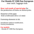 For Honda ST 1300 Pan European rear rack ST1300 rear luggage rack for ...