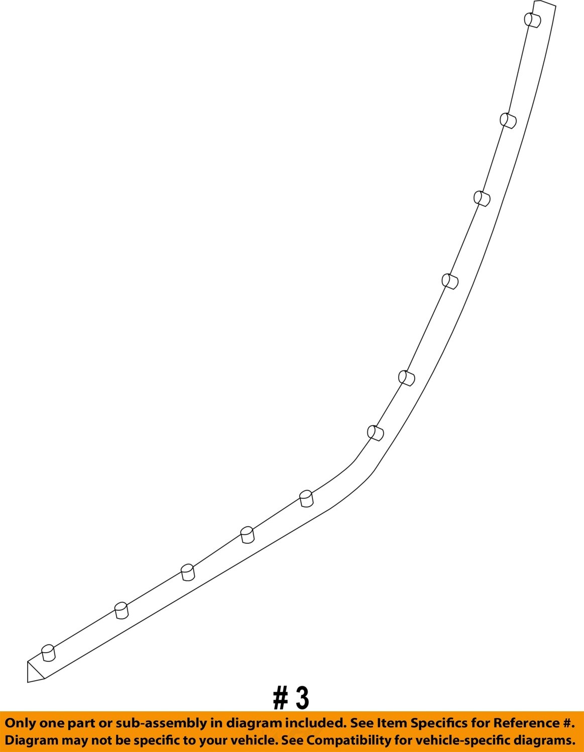 BMW OEM 11-15 550i xDrive Rear Door-lower Seal 51357182301 for sale ...