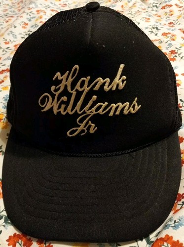 Hank Williams Jr Bocephus Vintage 80s Cap Hat Mesh Back Snap Rare ...
