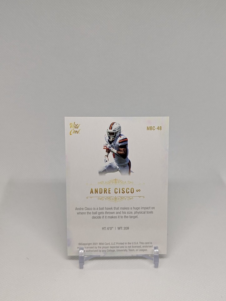 2021 WILD CARD MATTE🔥ANDRE CISCO🔥MINT?!🔥WHITE/SILVER🔥ROOKIE RC🔥📈 | eBay