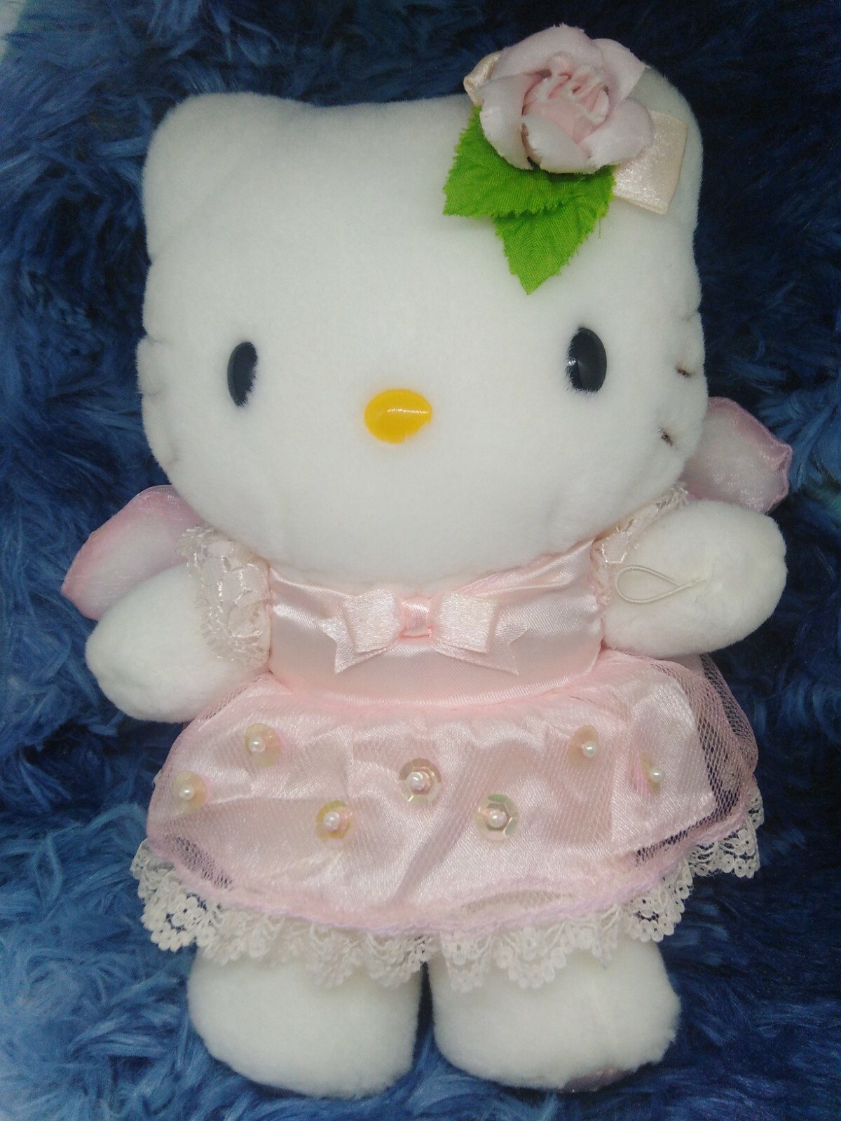 Vintage 2001 Hello Kitty Plush Toy 8" Little Pink Angel Sanrio Denpo | eBay
