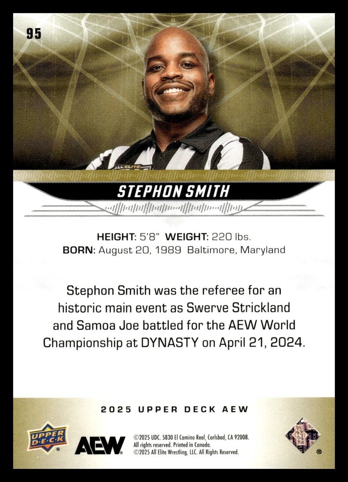 2025 AEW Wrestling 95 Stephon | eBay