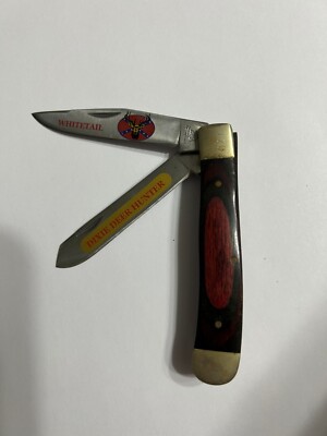 Frost Cutlery Trapper. "Dixie Deer Hunter" Rare Pocket Knife | eBay