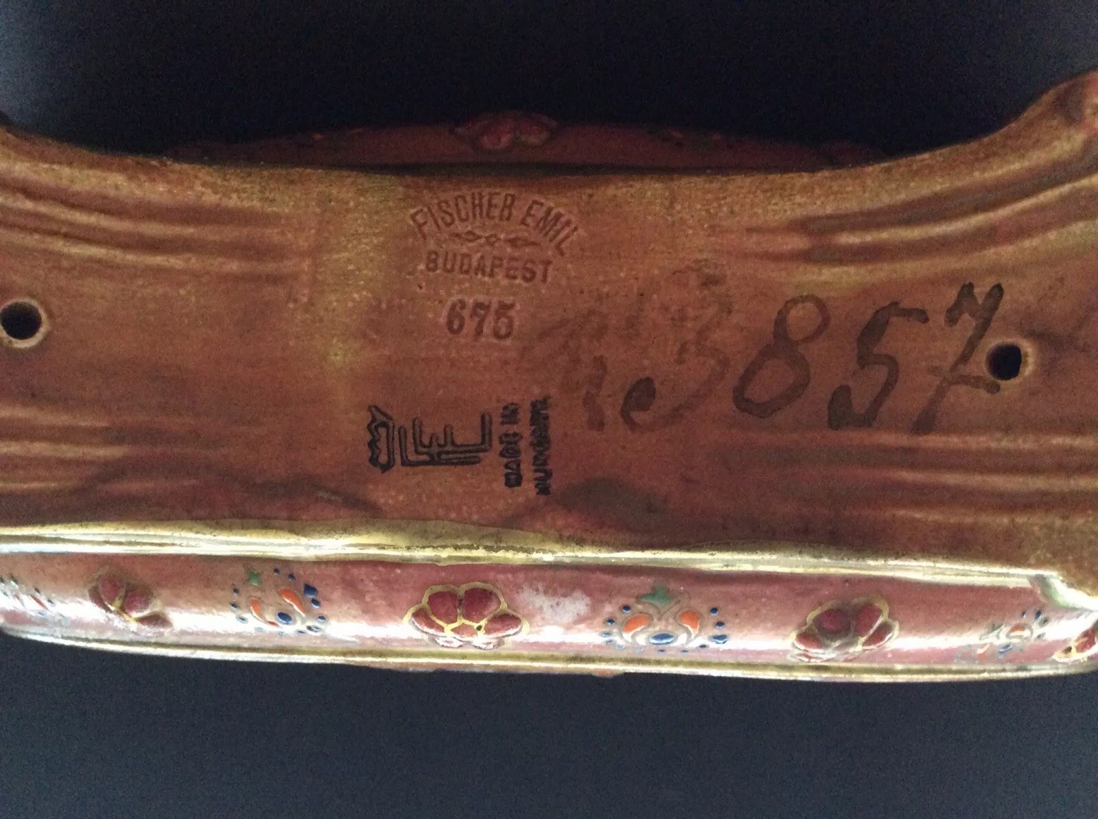 Emil Fischer Hungary Large Reticulated Moon Flask | eBay